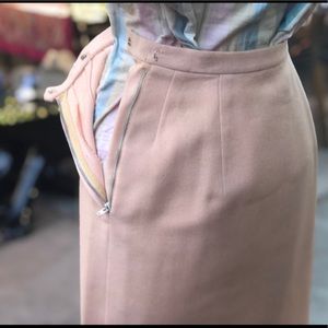 1950s Wool Pencil Skirt - Gem